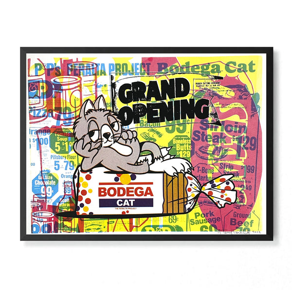 BODEGA CAT (GRAND OPENING) (18x24 PRINT) – Peralta Project