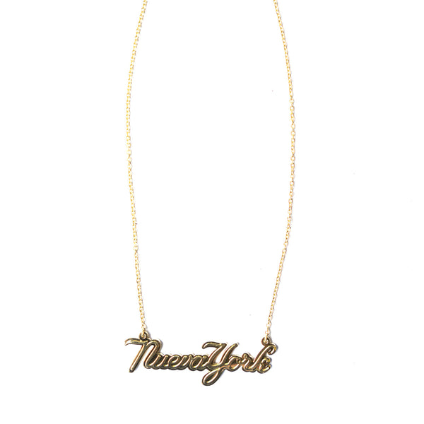 NUEVA YORK SCRIPT NECKLACE – Peralta Project